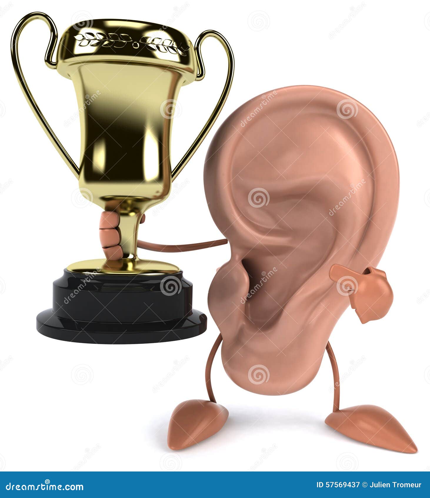 Fun ear stock illustration. Illustration of earring, speech - 57569437