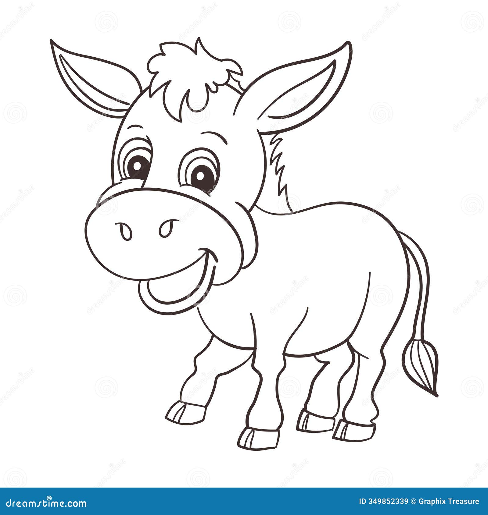 A Fun and Educational Activity for Young Children, with a Simple Donkey ...