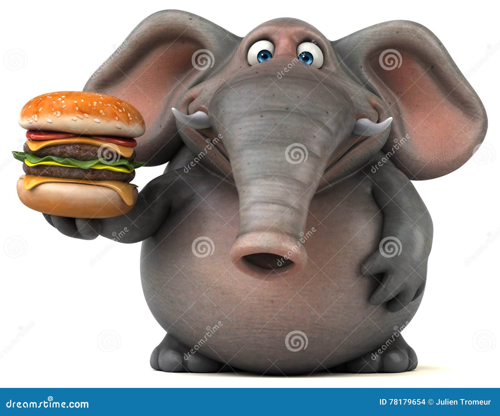 Cut Of Meat Elephant. Bishop Silhouette Scheme Lines Of Different Parts ...