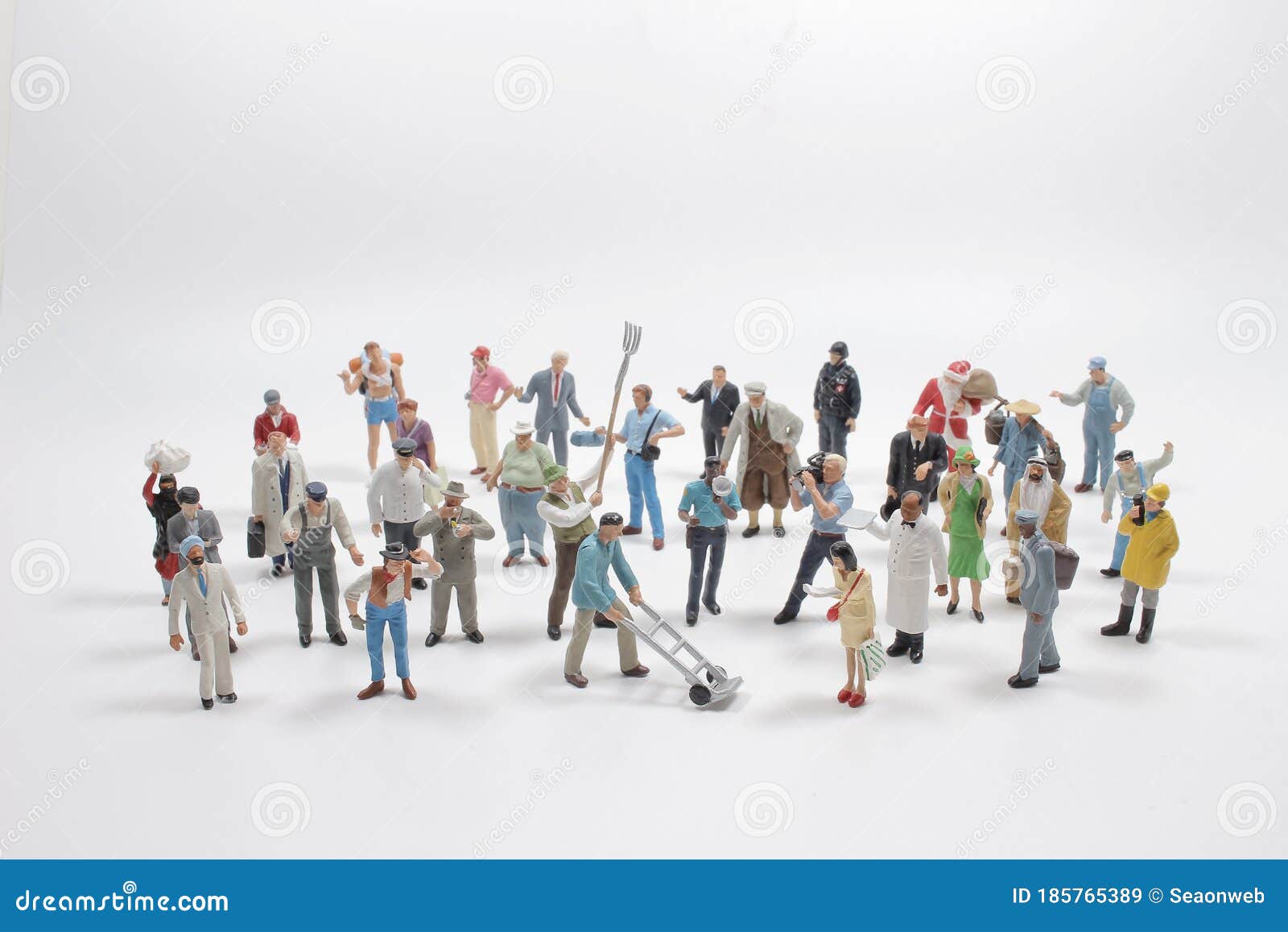 A Fun of Employee Figure of Industrial Classification Stock Image ...