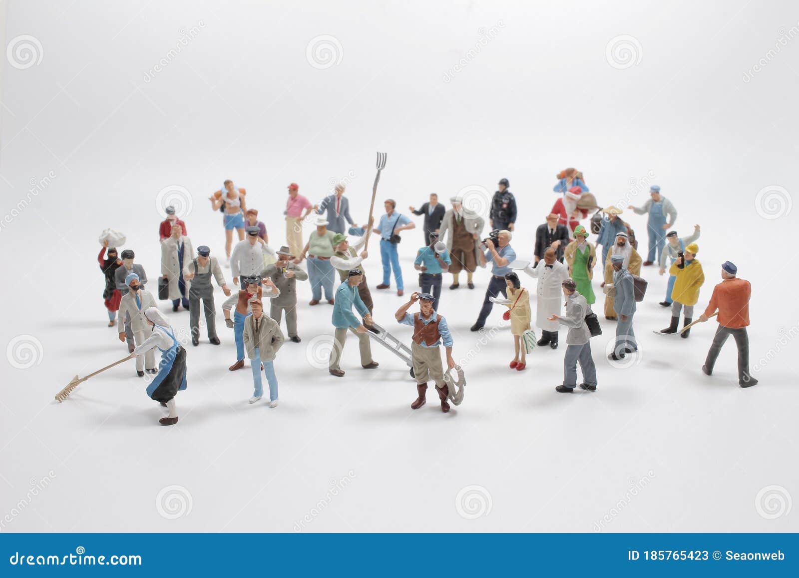 A Fun of Employee Figure of Industrial Classification Stock Image ...