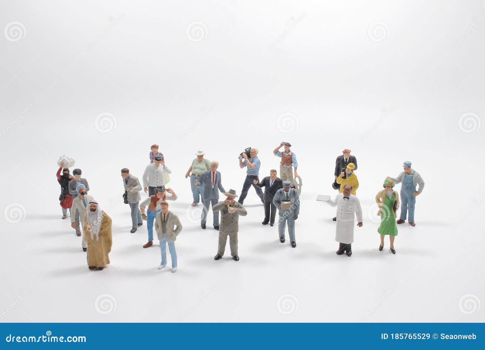 A Fun of Employee Figure of Industrial Classification Stock Image ...