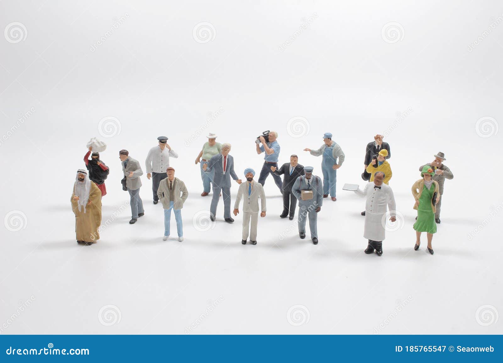 A Fun of Employee Figure of Industrial Classification Stock Image ...