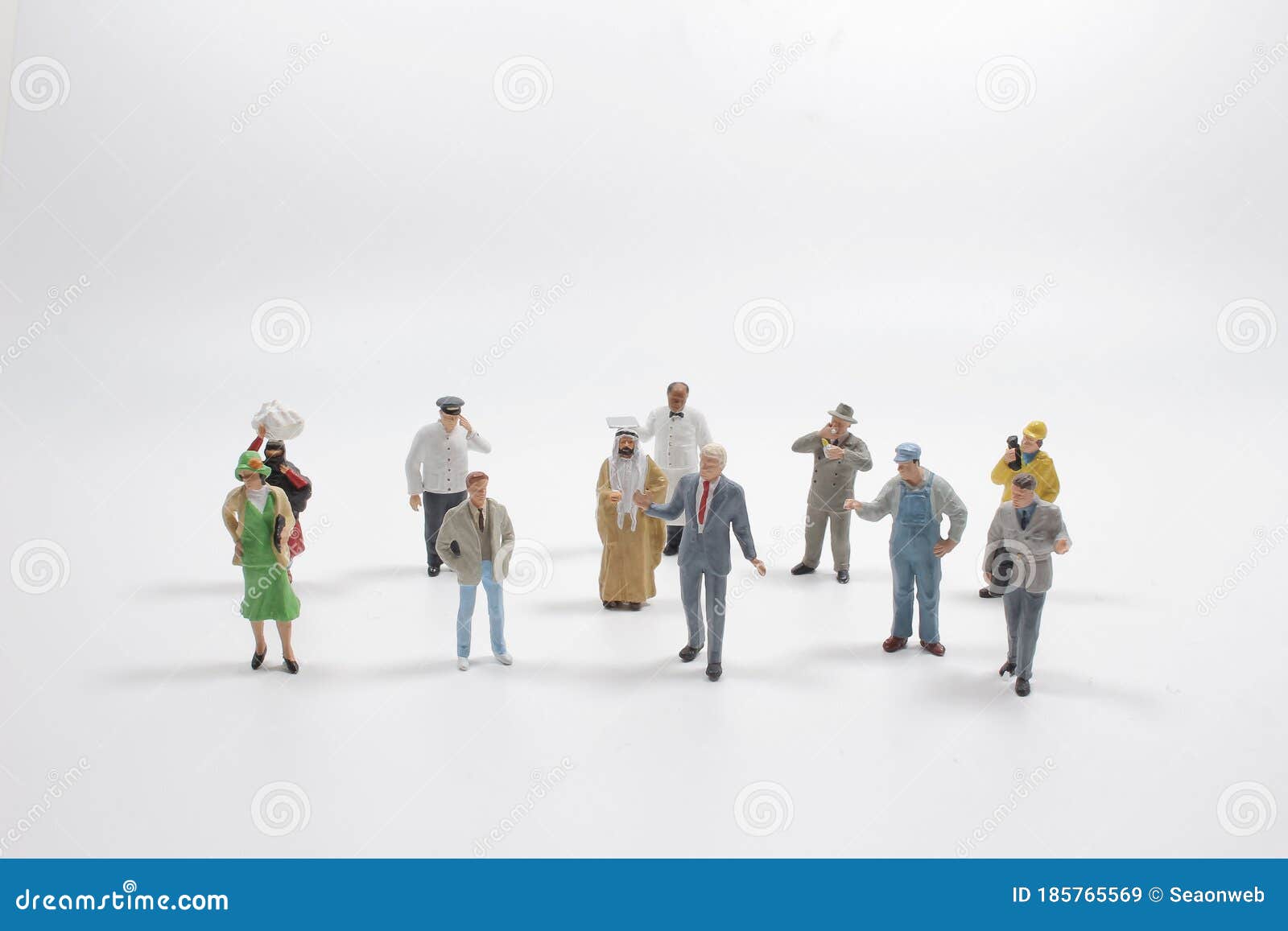 A Fun of Employee Figure of Industrial Classification Stock Image ...