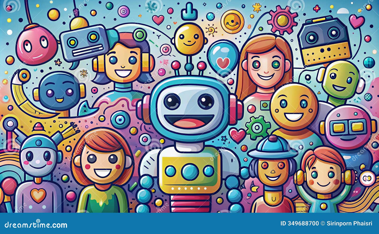 Fun And Engaging Chatbot Illustration Understanding Conversational AI ...