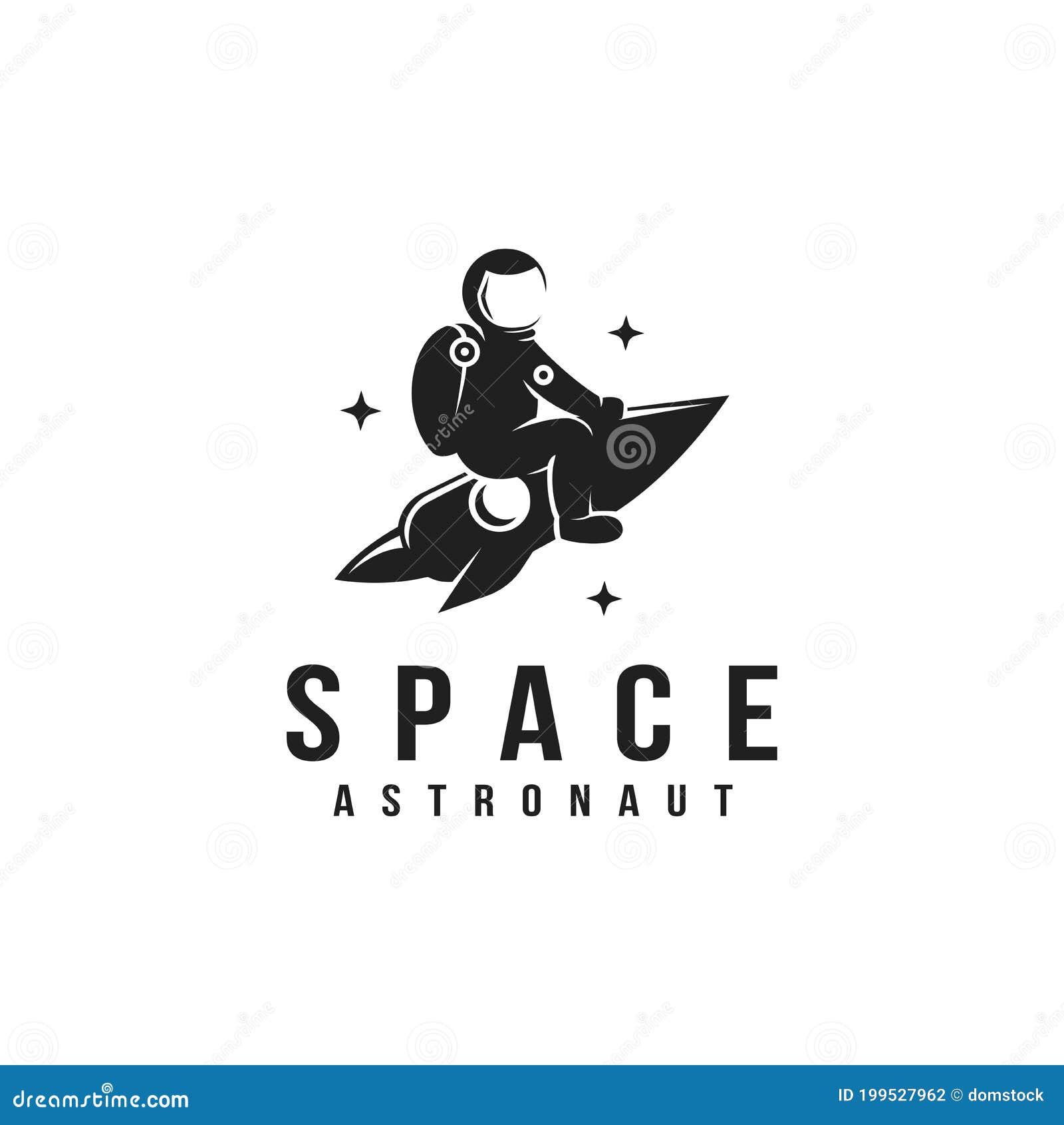 Fun Explorer Space Astronaut Mascot Logo Icon Vector, Astronaut Hang On ...