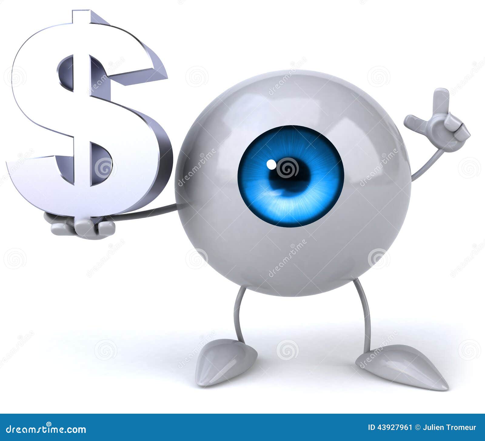 Fun eye stock illustration. Illustration of dollar, recognition - 43927961