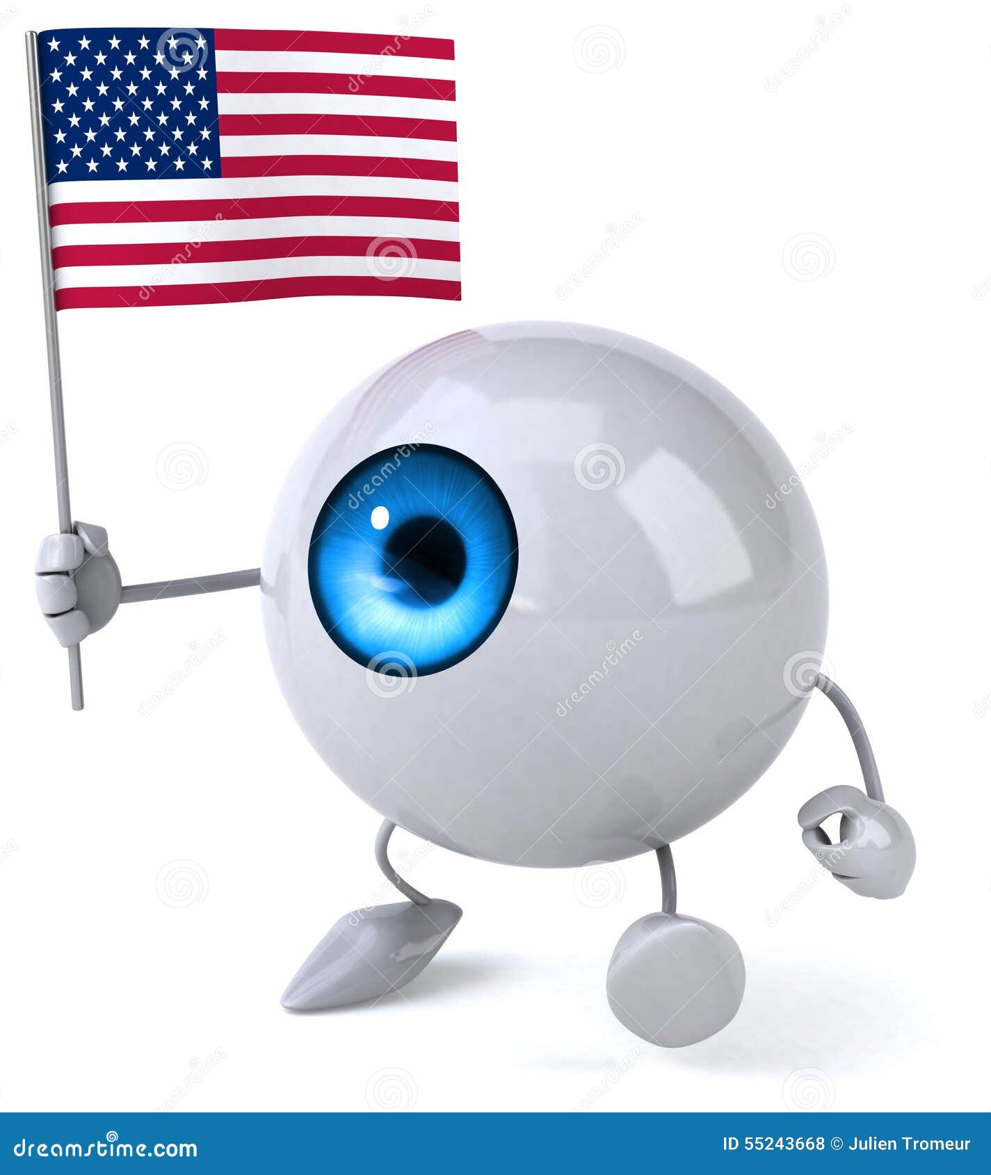 Fun eye stock illustration. Illustration of blue, america - 55243668