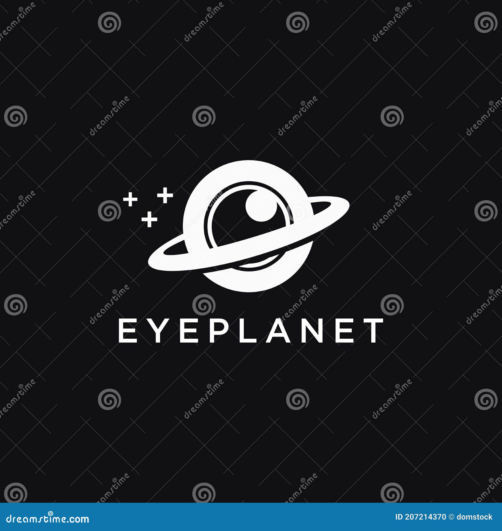 Fun Eye and Ring of Planet Logo Icon Vector Stock Vector - Illustration ...