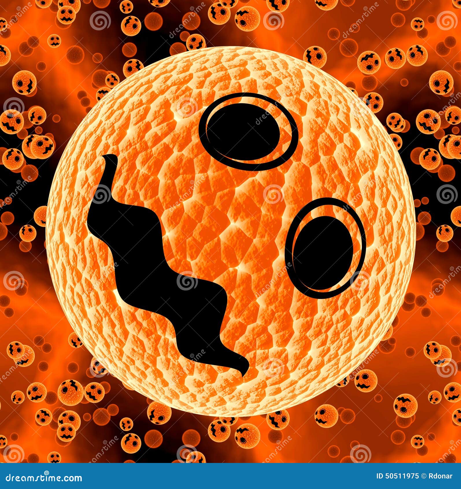 Virus Head Stock Image | CartoonDealer.com #193733407