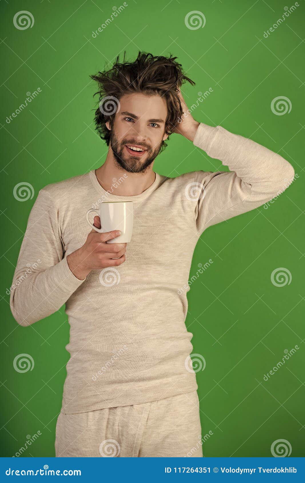 Fun Faces Man Face Handsome. Insomnia, Refreshment and Energy Stock ...