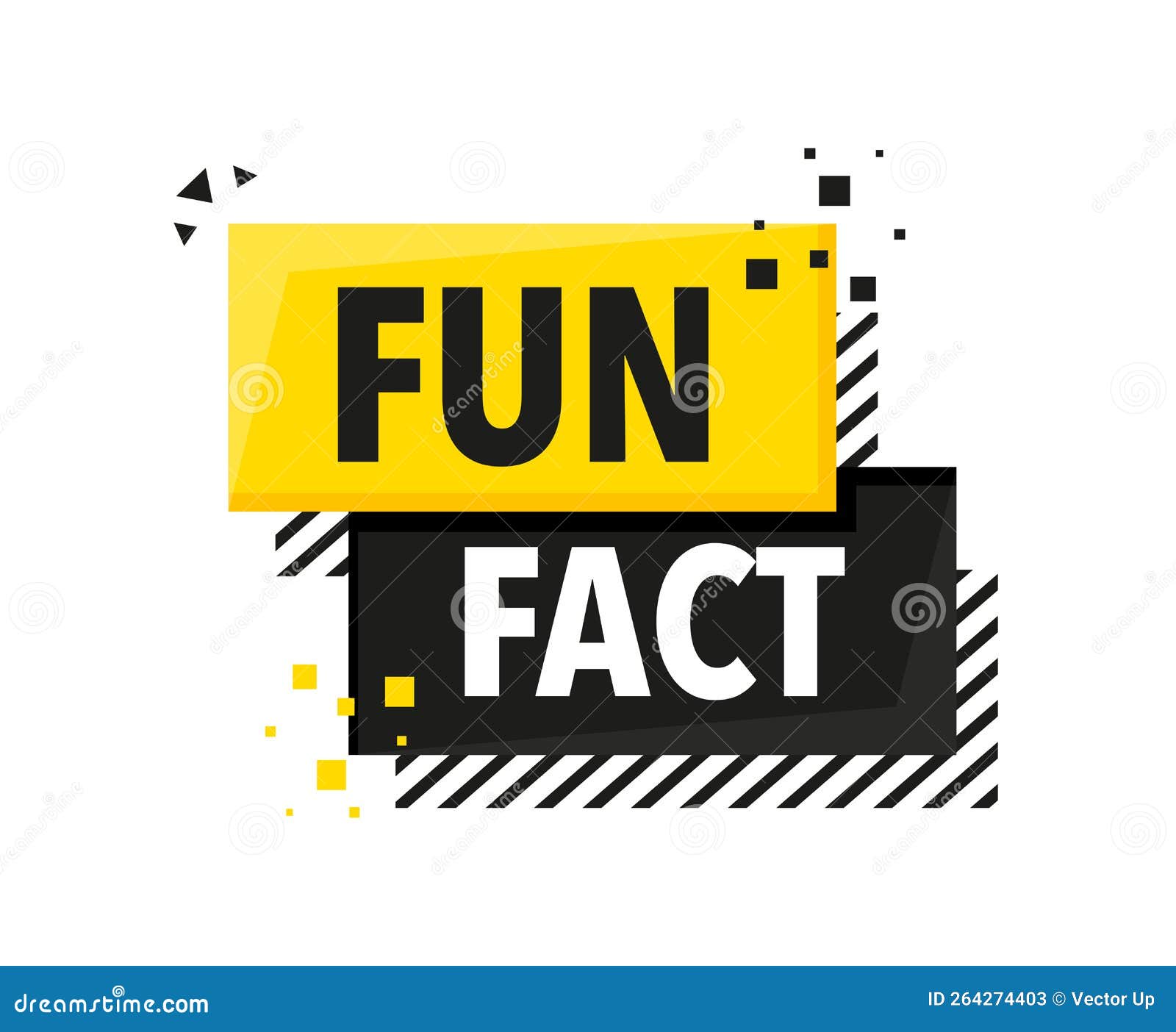 Fun Fact Announcement Megaphone Label. Loudspeaker Speech Bubble. Stock ...