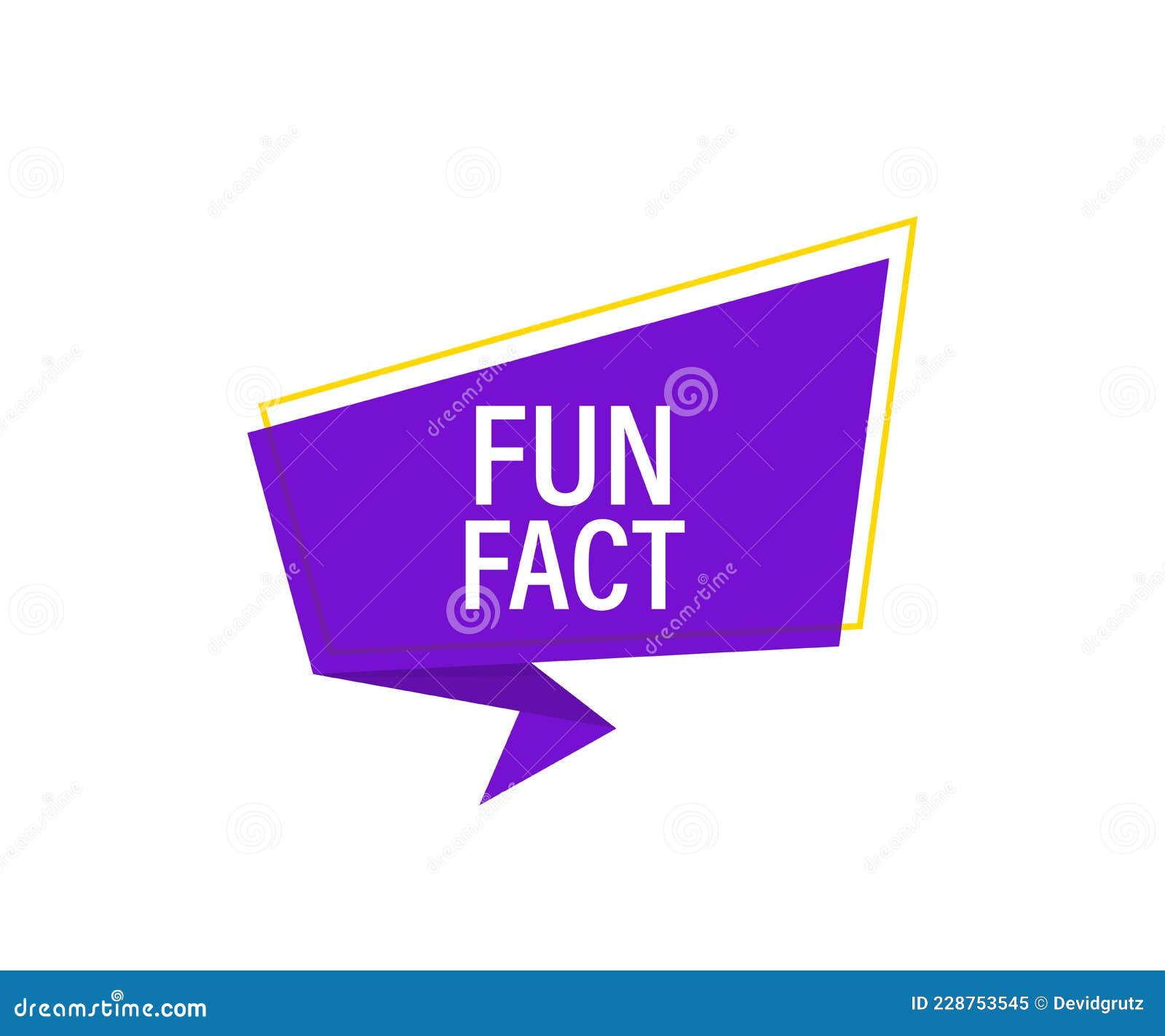 Fun Fact. Banner with Fun Fact Isolated on White Background. Web Design ...