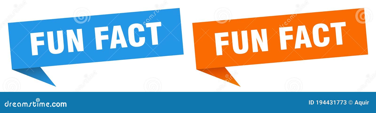 Fun Fact Banner. Fun Fact Speech Bubble Label Set Stock Vector ...