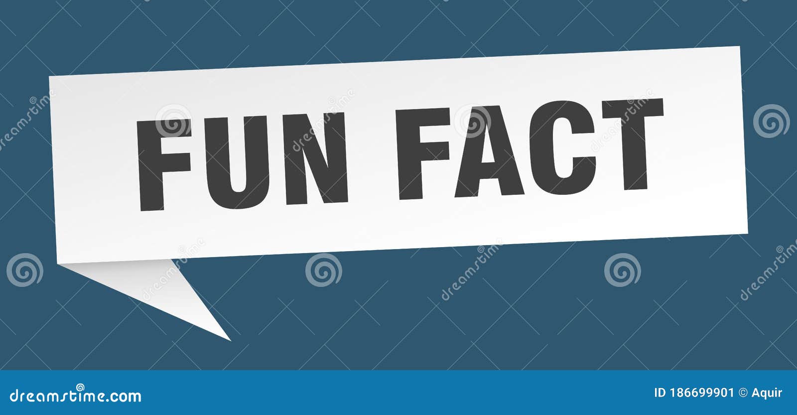Fun Fact Banner. Fun Fact Speech Bubble Stock Vector - Illustration of ...