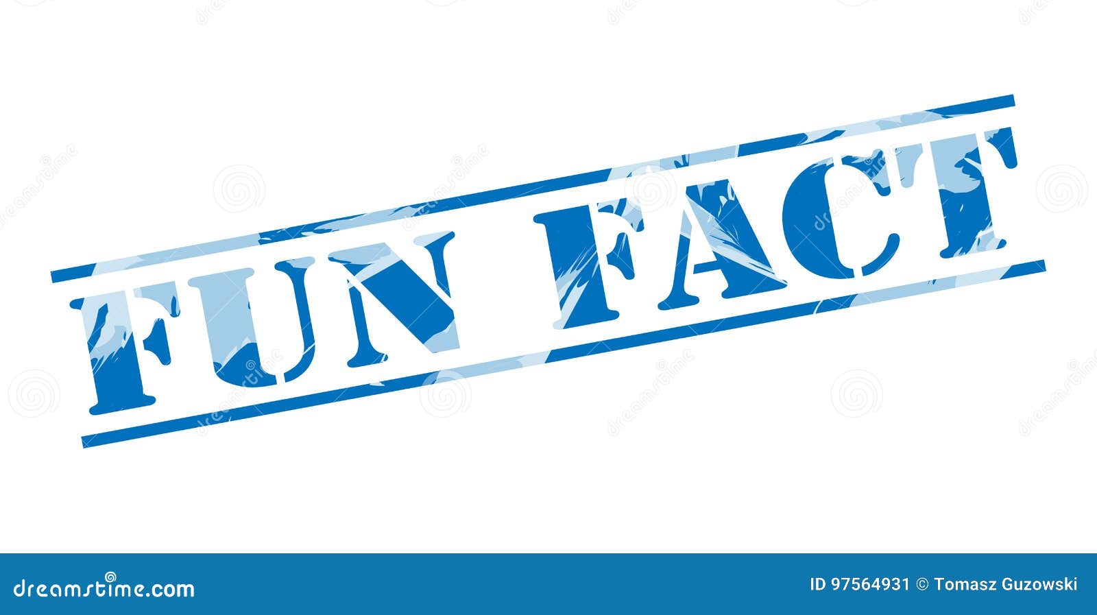 Fun fact blue stamp stock illustration. Illustration of icon - 97564931