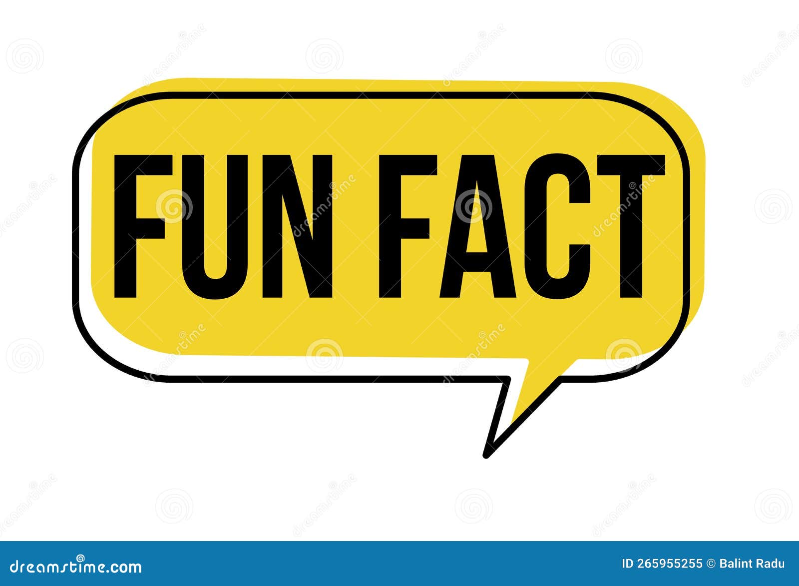 Fun Fact Speech Bubble Vector Flat Cartoon Style | CartoonDealer.com #230658435