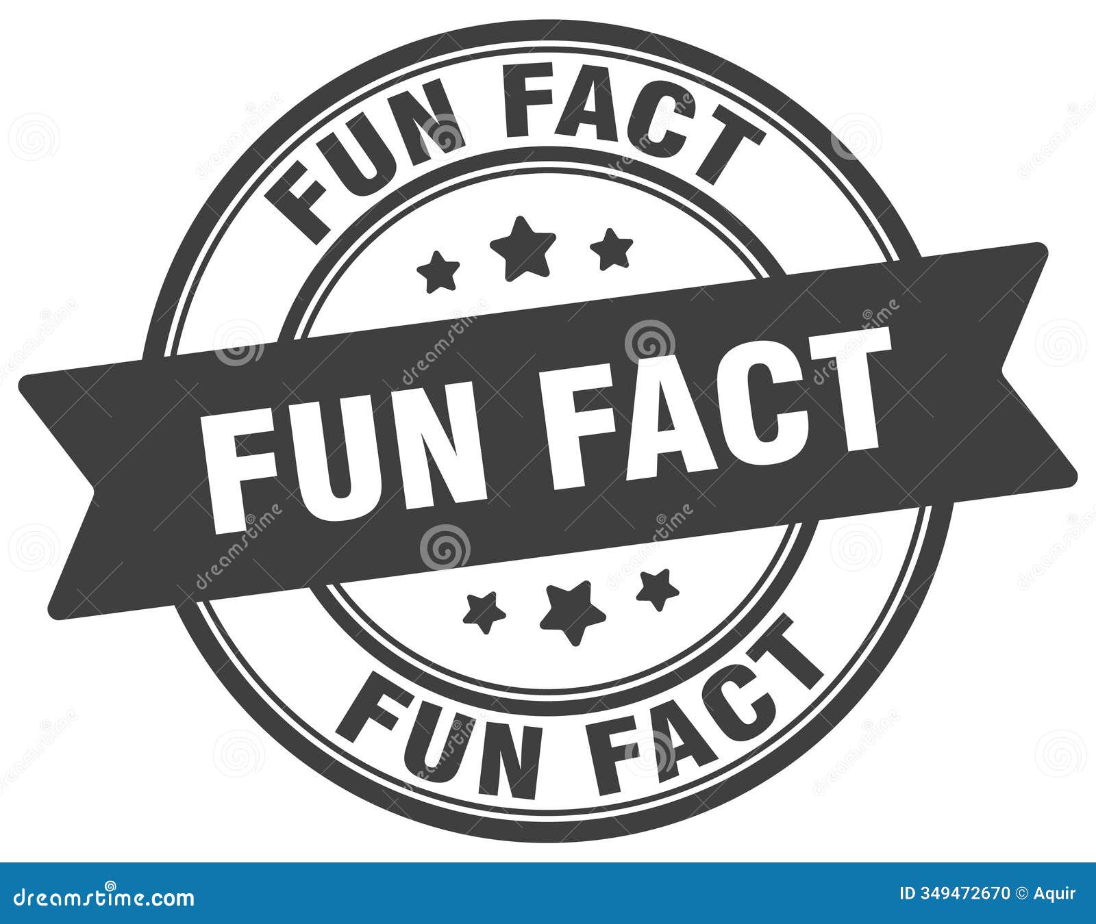 Fun Fact Stamp. Fun Fact Label on Transparent Background. Round Sign ...