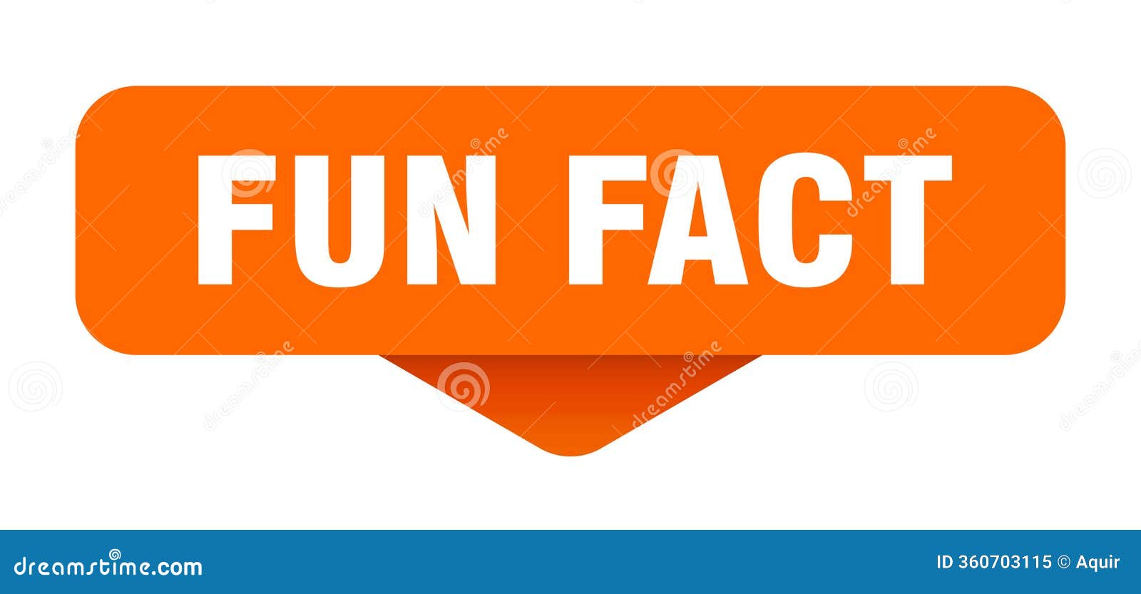 Fact Sticker. Cartoon Vector | CartoonDealer.com #153554885