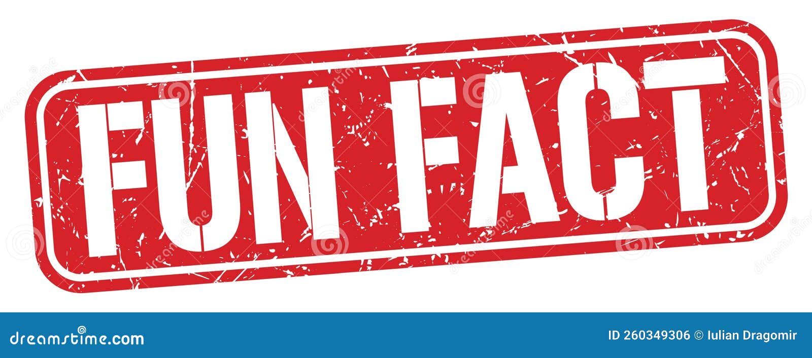 FUN FACT Text Written on Red Stamp Sign Stock Illustration ...