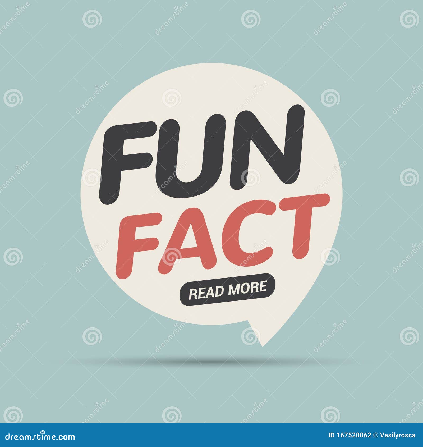 Fun Fact Typography Bubble. Did You Know Knowledge Design Text Message ...