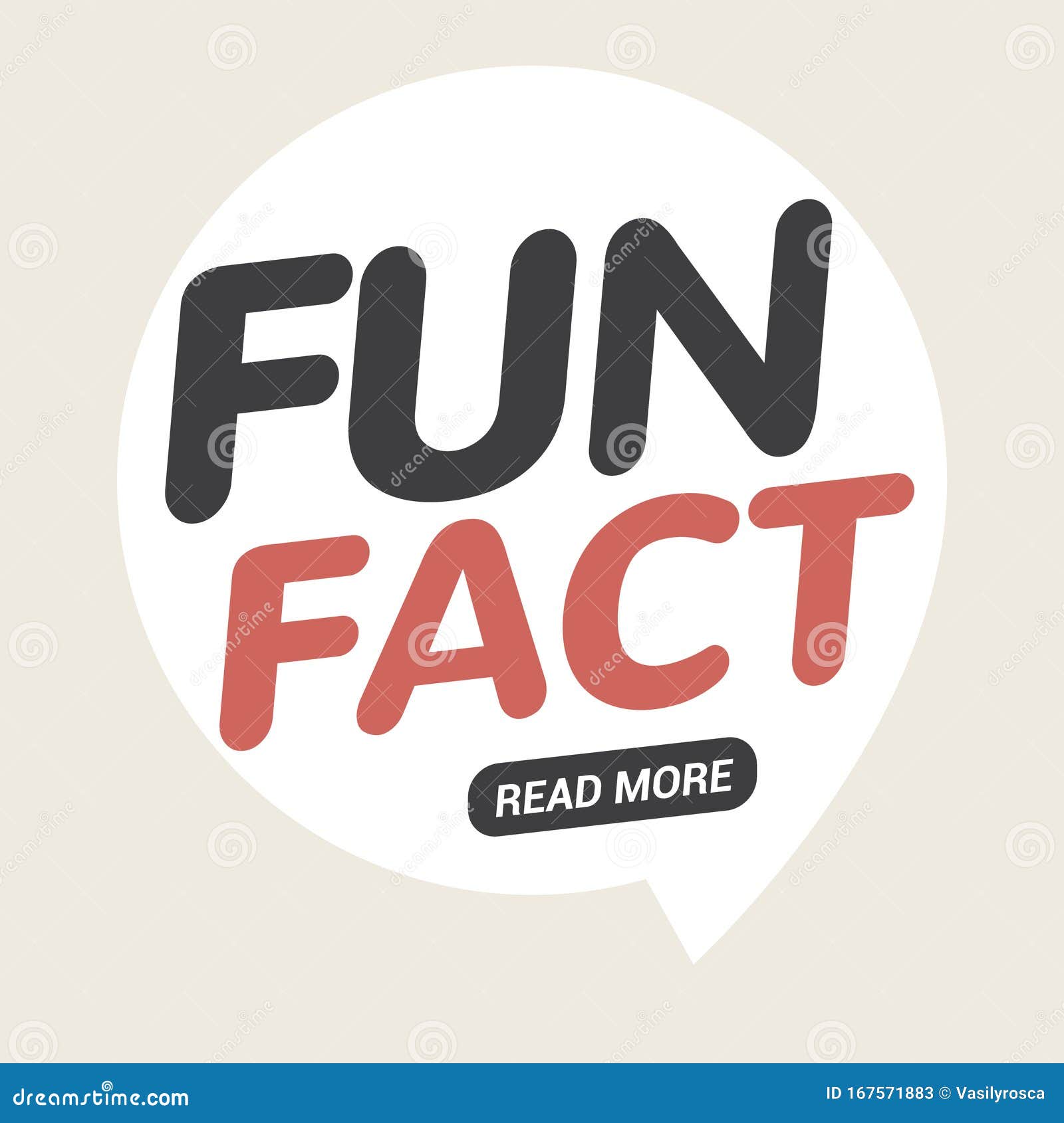 Fun Fact Typography Bubble. Did You Know Knowledge Design Text Message ...