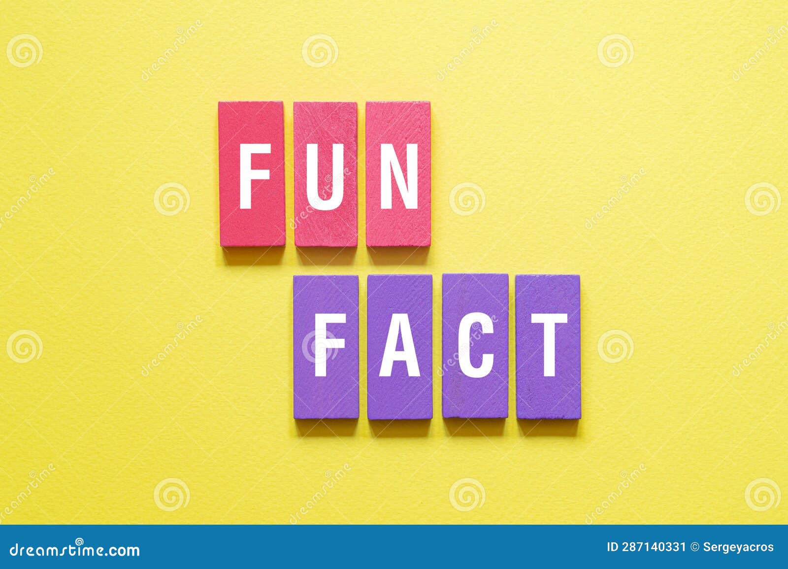 Fun Fact - Word Concept on Building Blocks, Text Stock Image - Image of ...