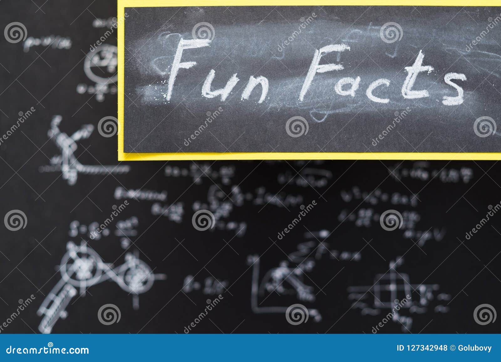 Fun Facts Physics Calculation Theory Proof Formula Stock Photo - Image ...