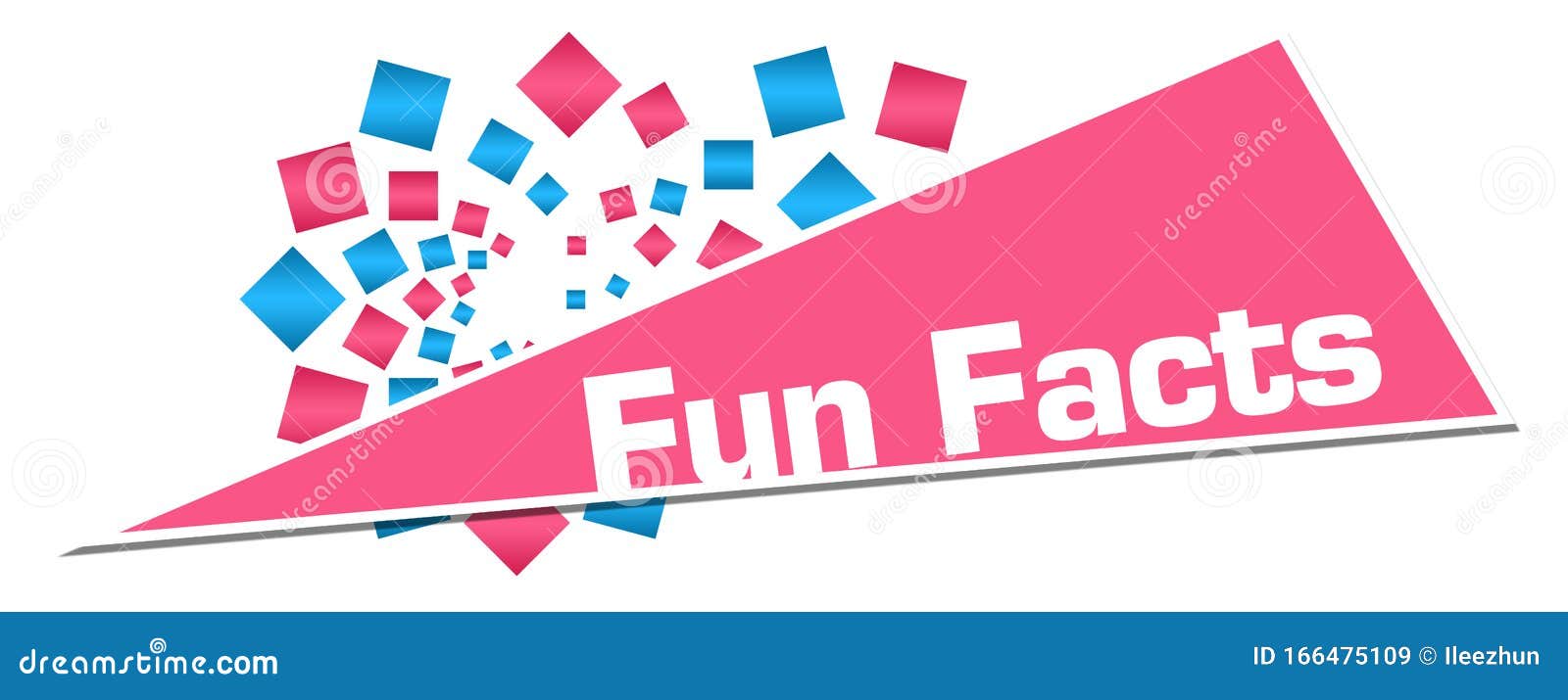 Fun Facts Pink Orange Circular Triangle Stock Illustration ...