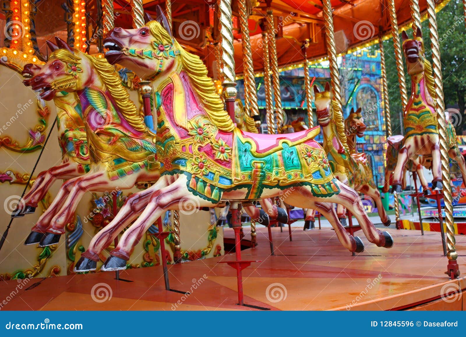 Fun Fair stock photo. Image of horse, craft, attraction - 12845596