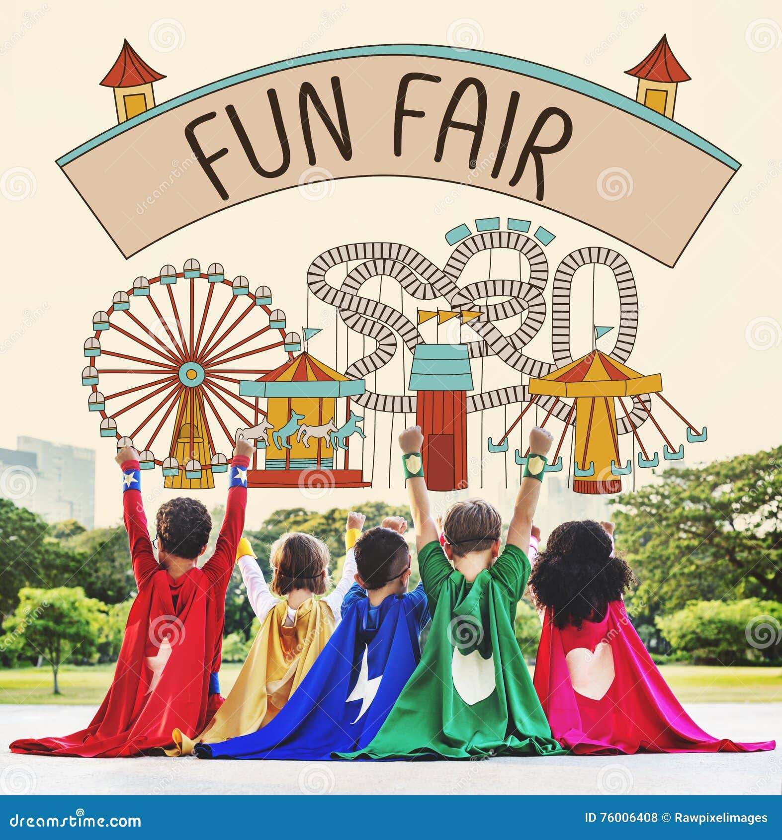 Fun Fair Amusement Enjoyment Happiness Joyful Concept Stock Photo ...