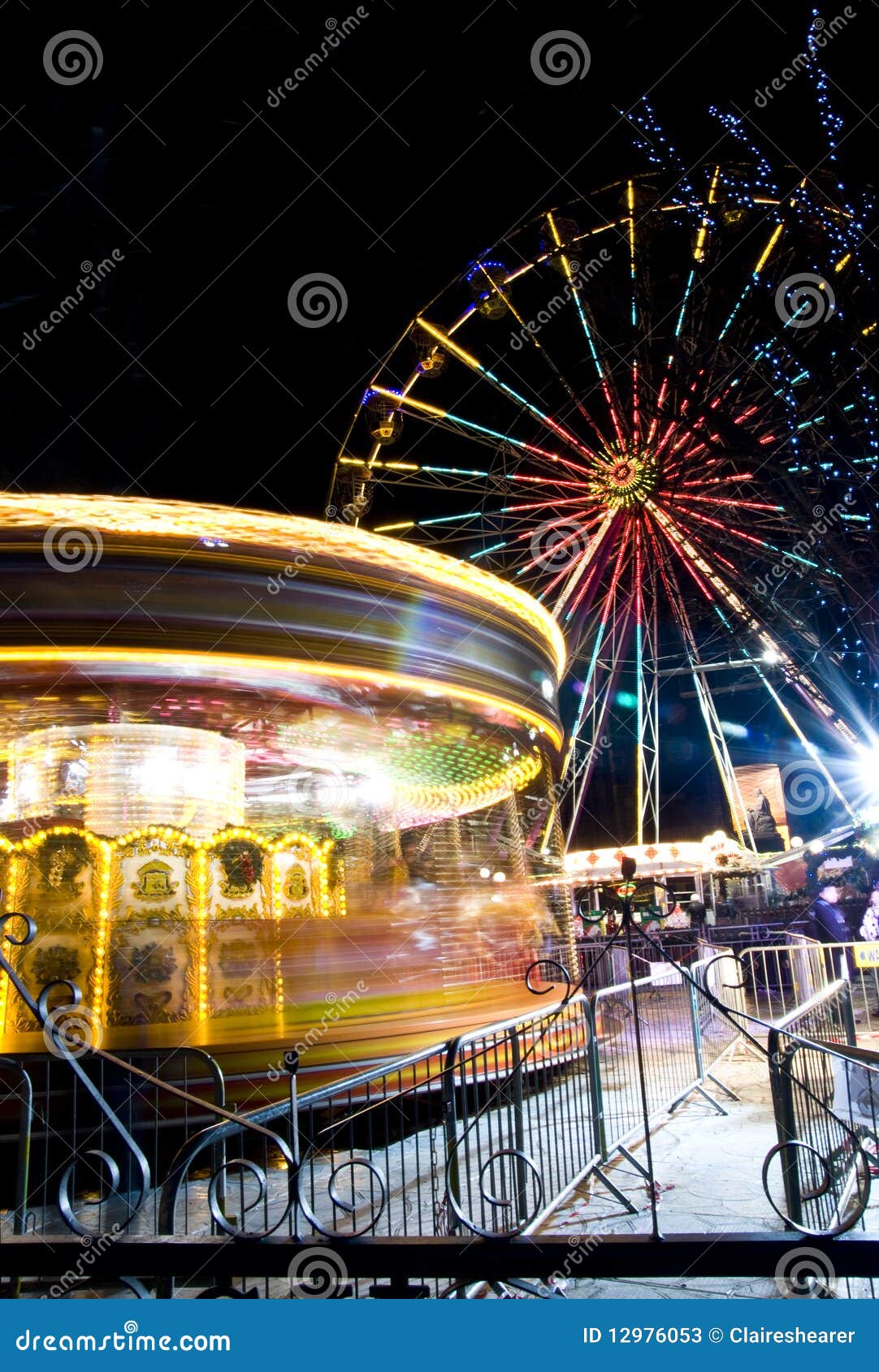 The Fun of the Fair, Edinburgh Stock Image - Image of hogmanay, neon ...