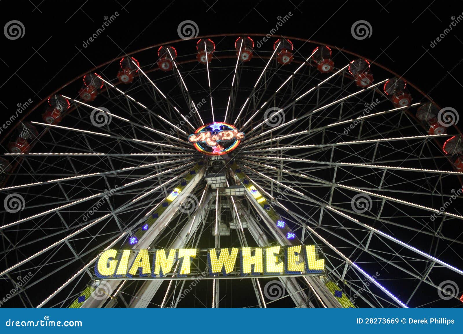 Fun Fair Giant Wheel stock image. Image of rotate, colourful - 28273669
