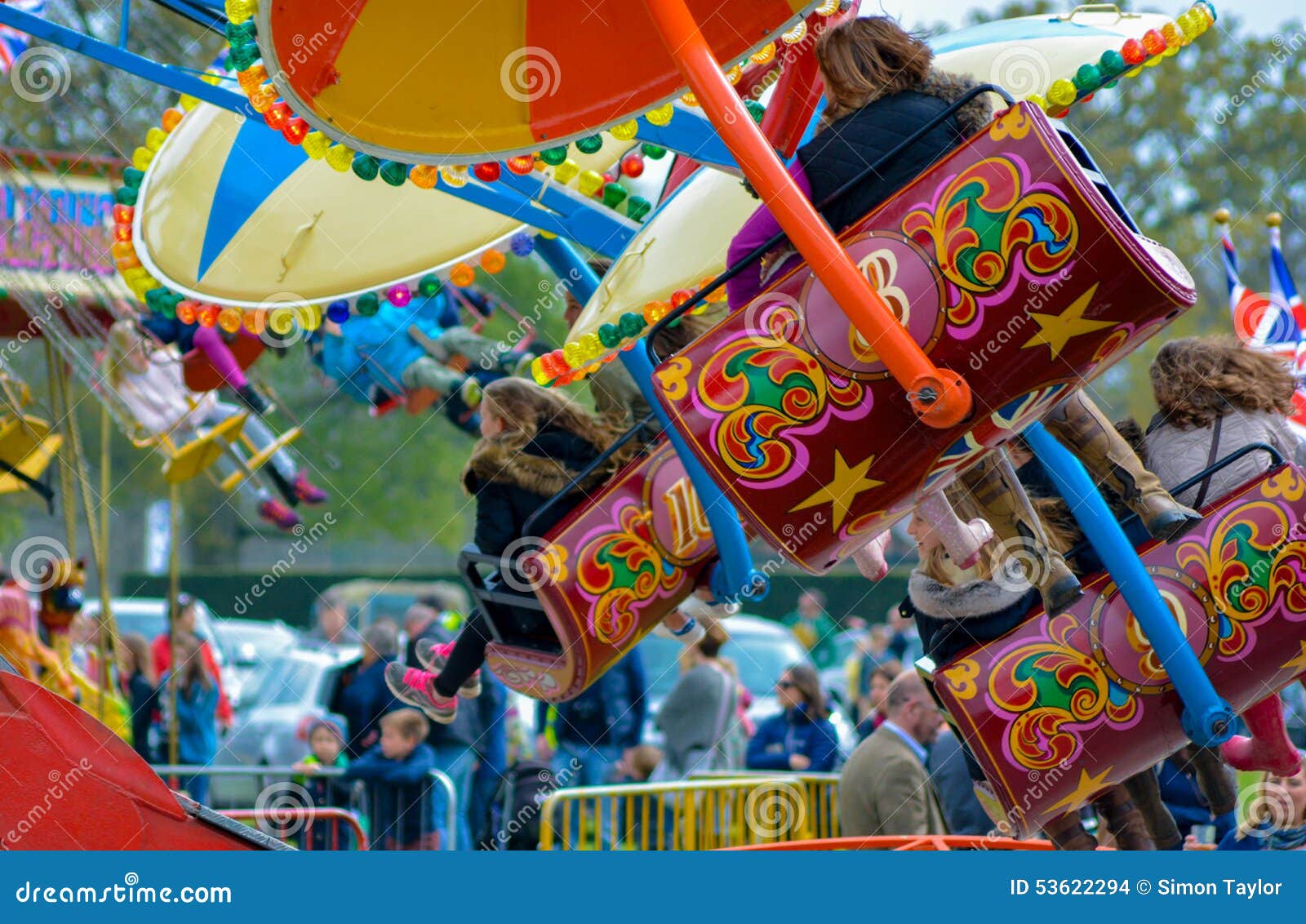 Fun Fair Ride editorial stock image. Image of country - 53622294