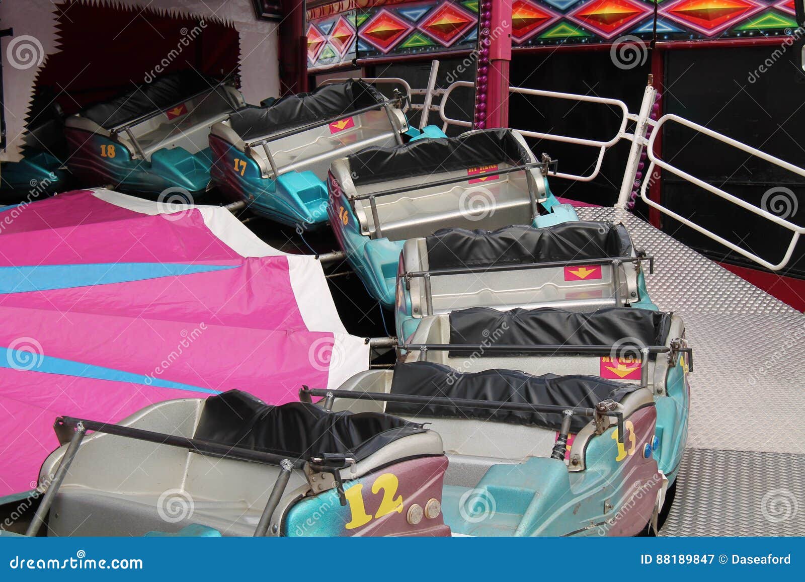 Fun Fair Ride. stock image. Image of carnival, colour - 88189847