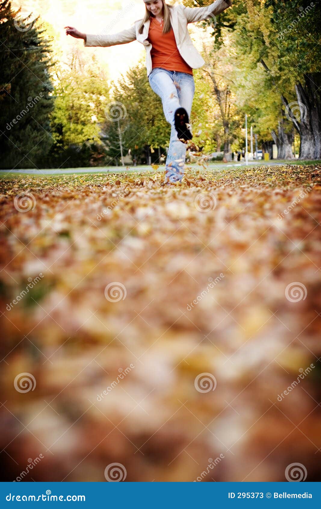 Fun in fall stock image. Image of expression, energy, people - 295373