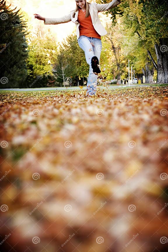 Fun in fall stock image. Image of expression, energy, people - 295373