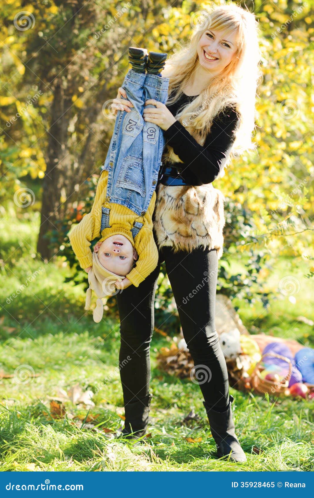Fun in fall stock image. Image of family, healthy, active - 35928465