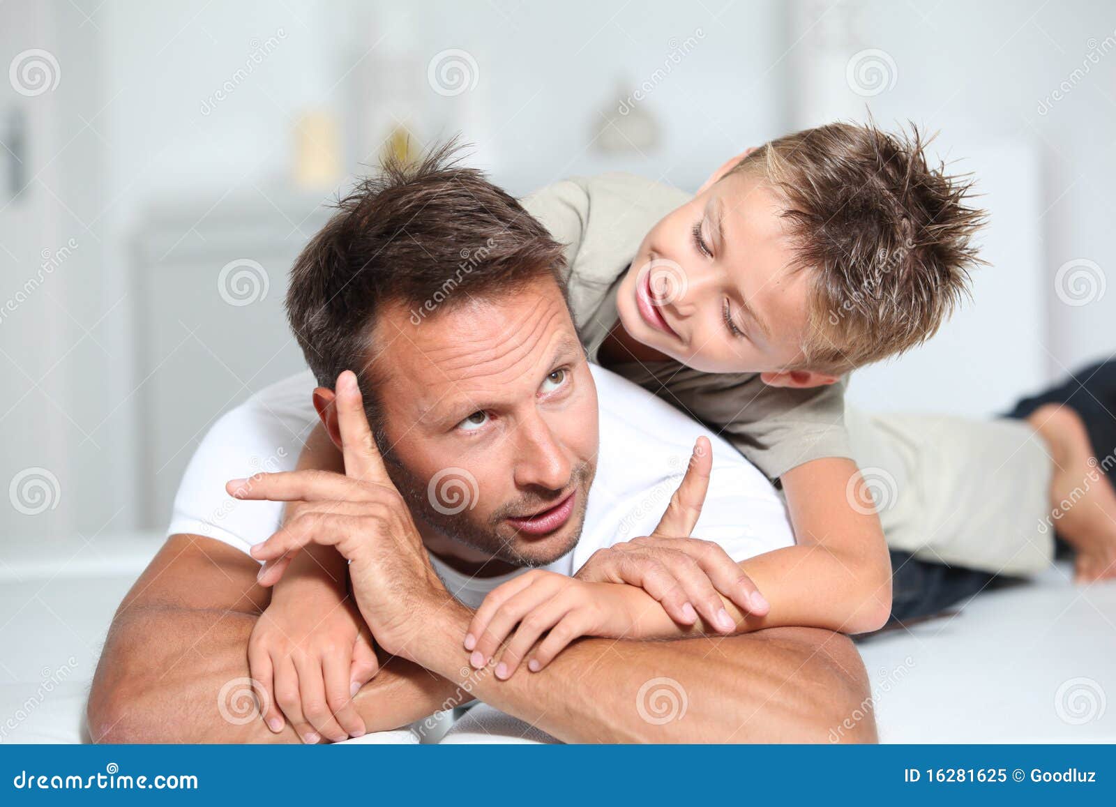 Fun family times stock image. Image of handsome, daddy - 16281625