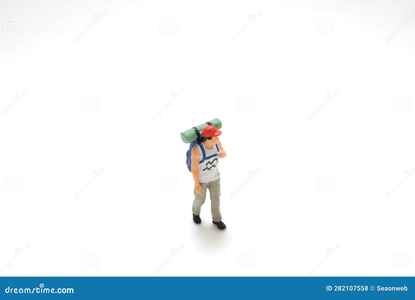 The Fun of Figure with Backpack at Board Stock Photo - Image of sunset ...