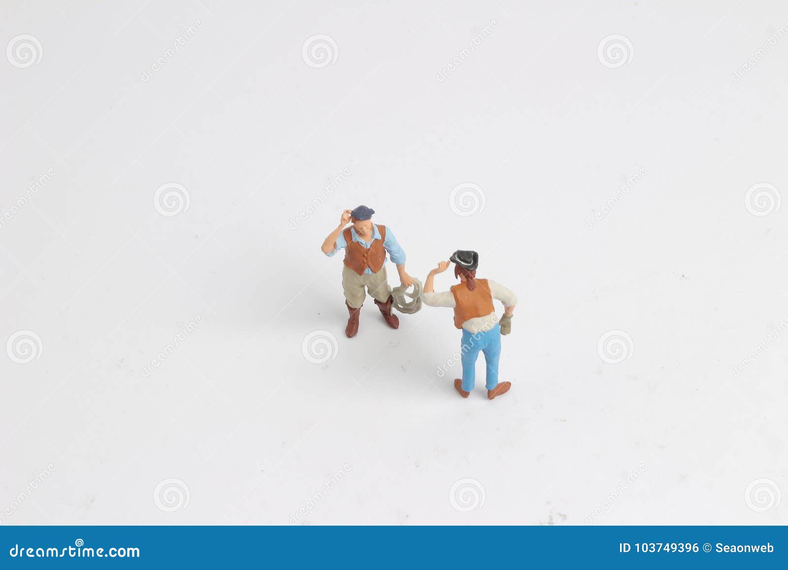 The Fun of Figure of Blue Collar Worker Stock Photo - Image of employee ...