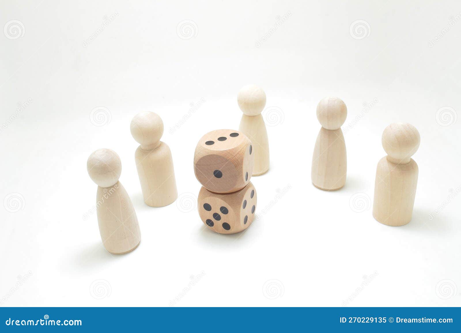 A Fun of Figure, Board Game Pieces and Dice Stock Image - Image of ...