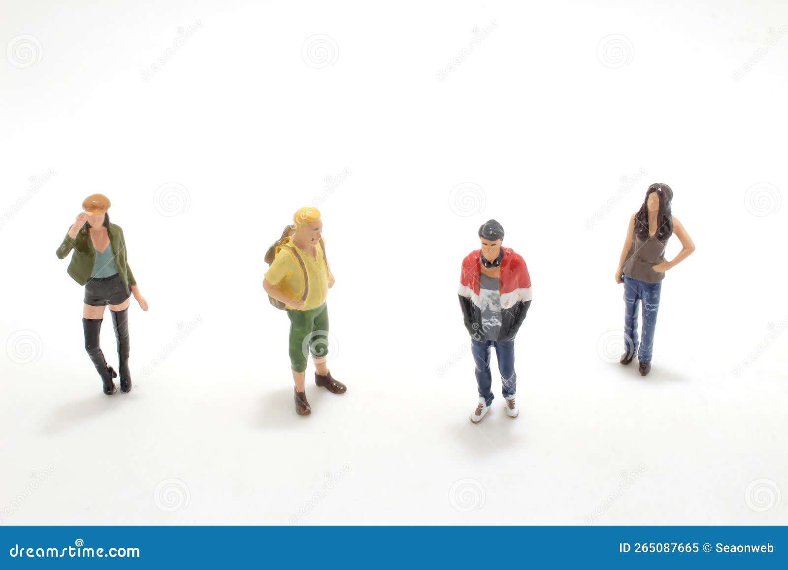 The Fun of Figure Man, Friendship Concept Stock Image - Image of ...
