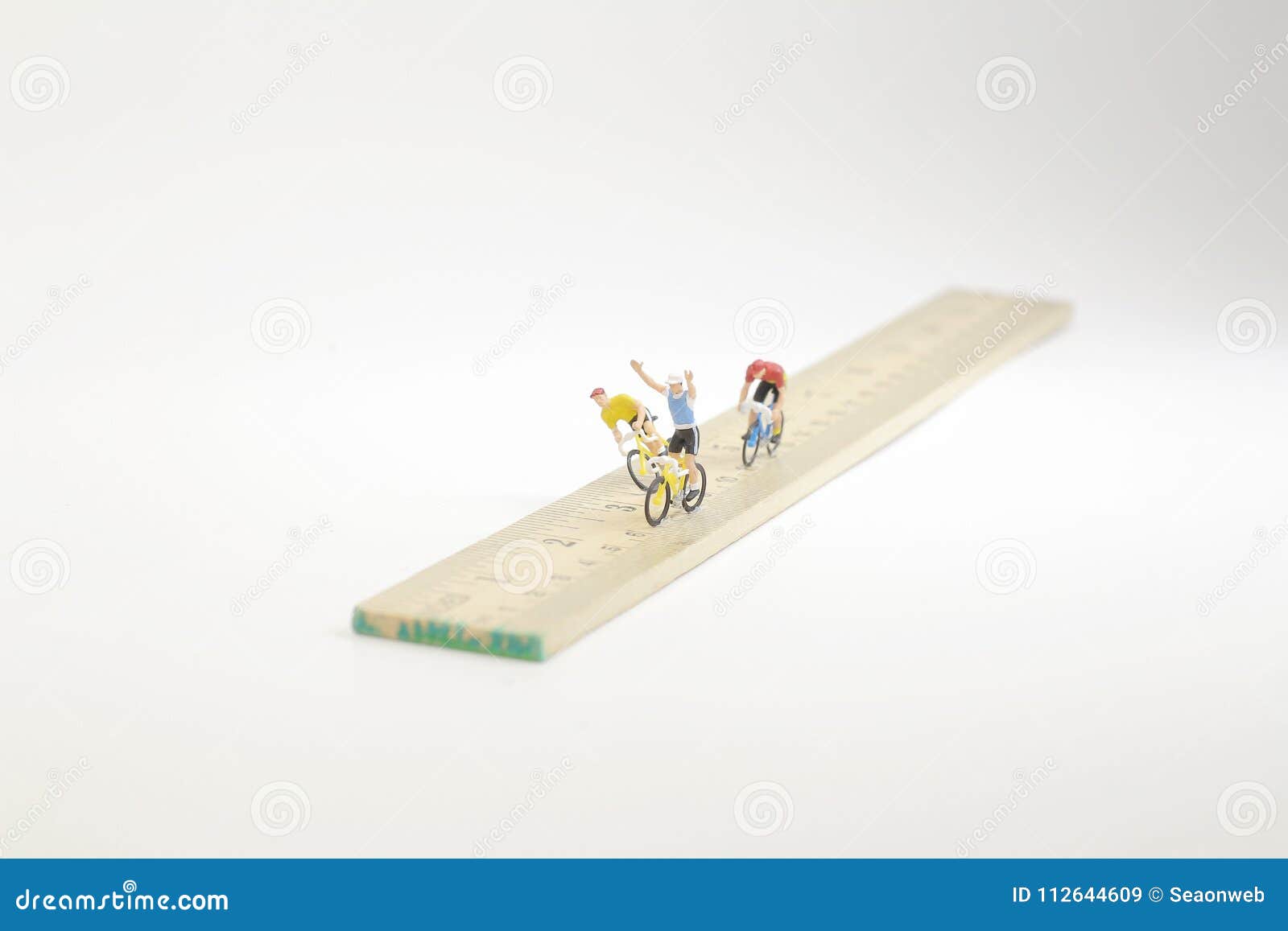 A Fun Figure Race at the Rule Stock Image - Image of creative, bicycle ...