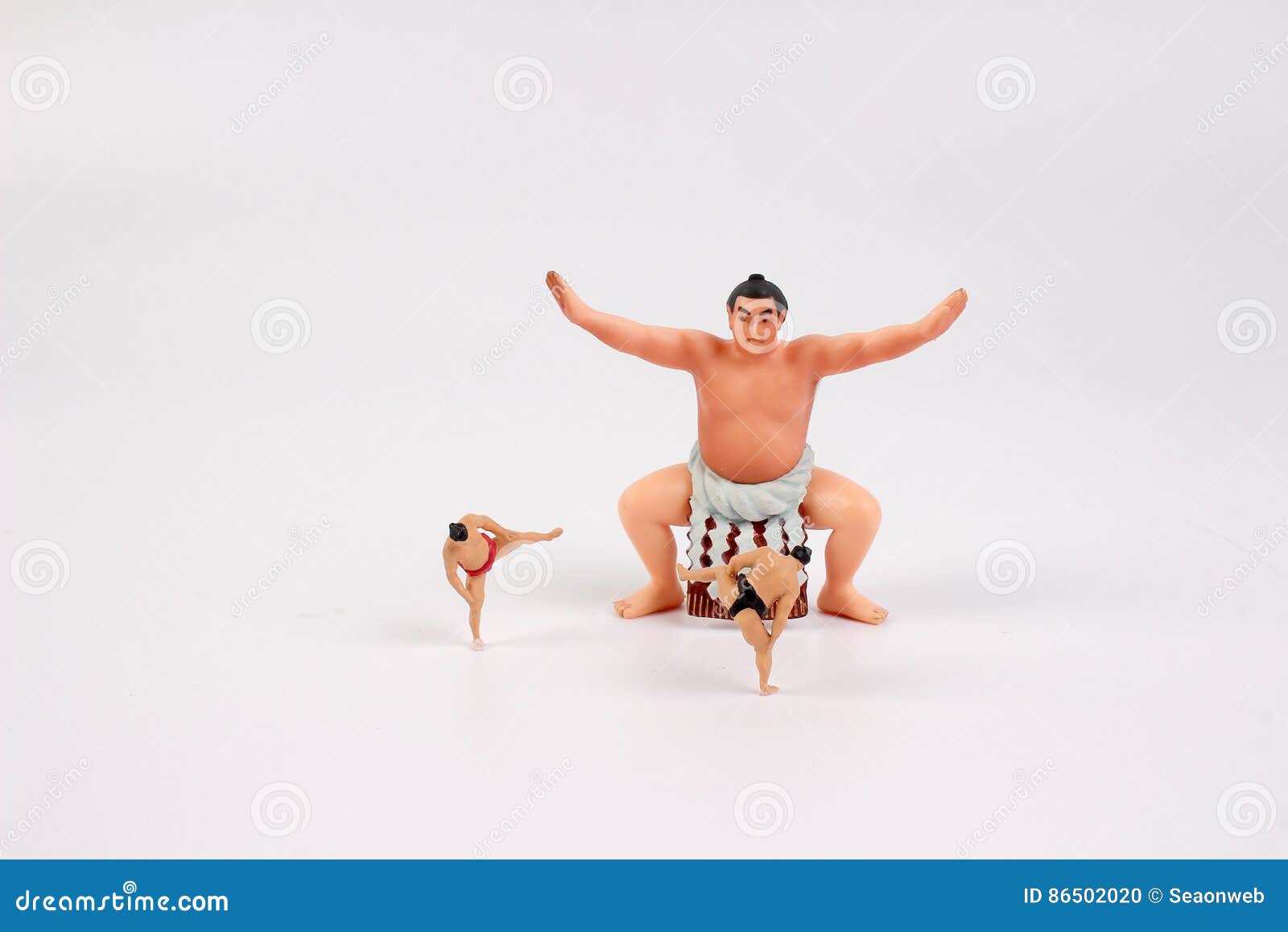 The Fun Figure of Sumo Wrestler Stock Photo - Image of competitive ...