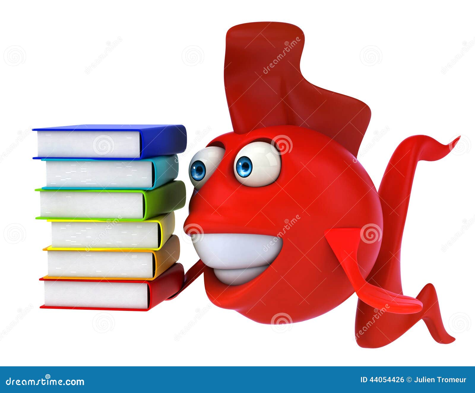 Fun fish stock illustration. Illustration of cartoon - 44054426