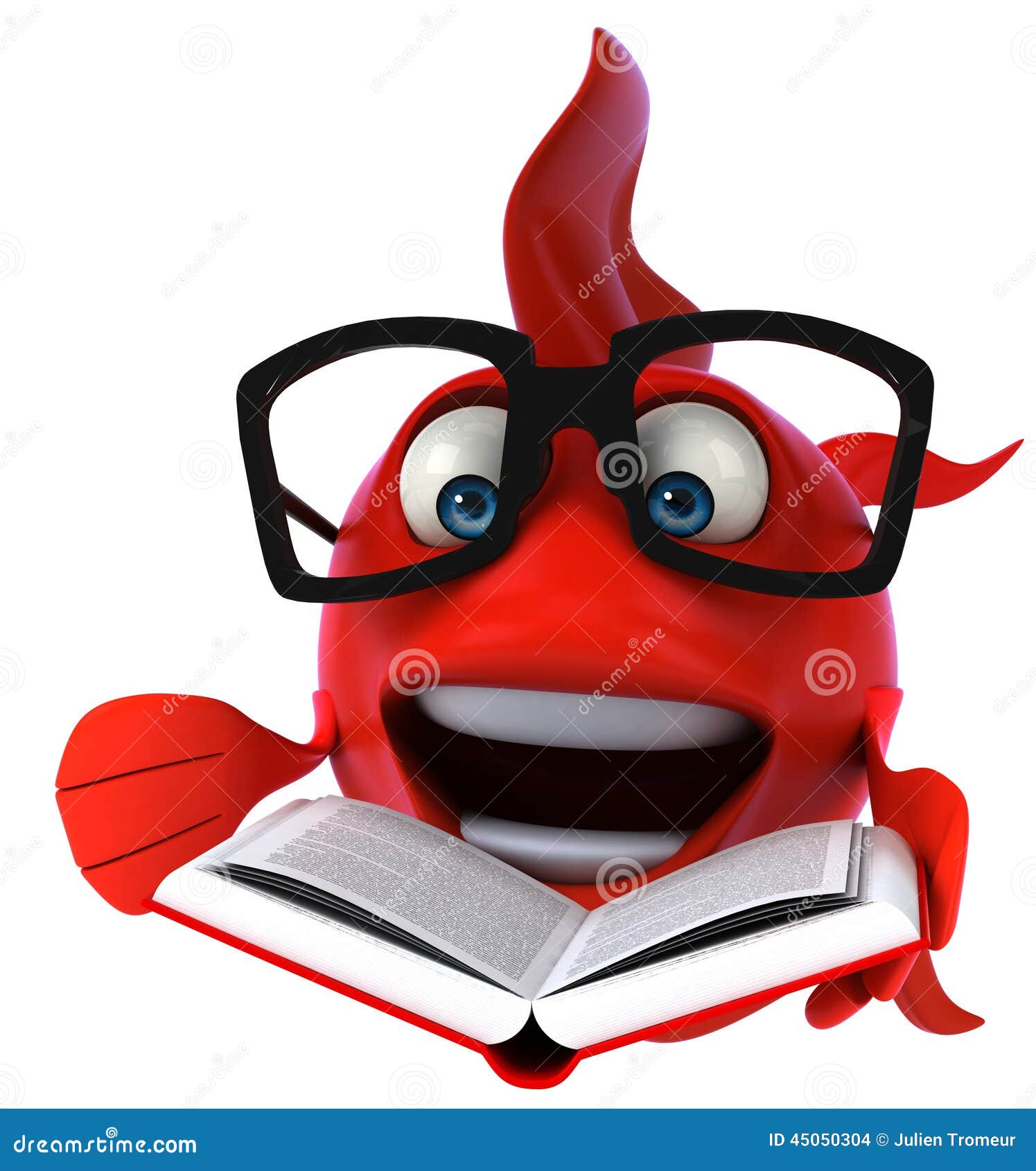 Fun fish stock illustration. Illustration of isolated - 45050304