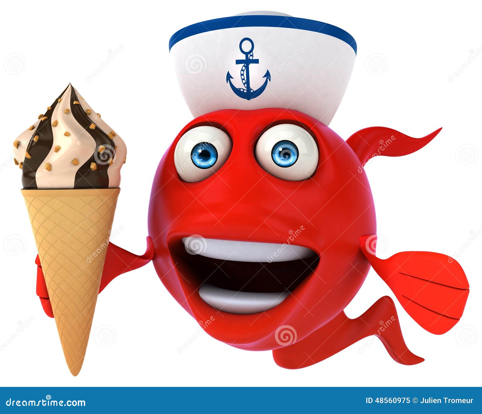 Fun fish stock illustration. Illustration of goldfish - 48560975