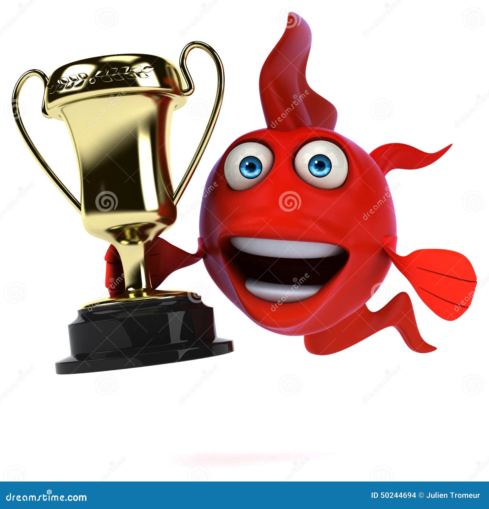 Fun fish stock illustration. Illustration of isolated - 50244694