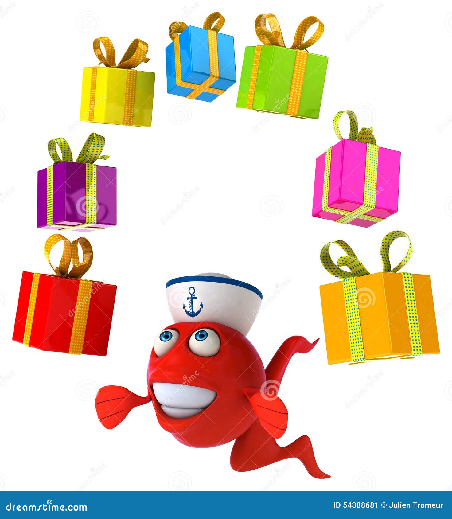 Fun fish stock illustration. Illustration of brittany - 54388681